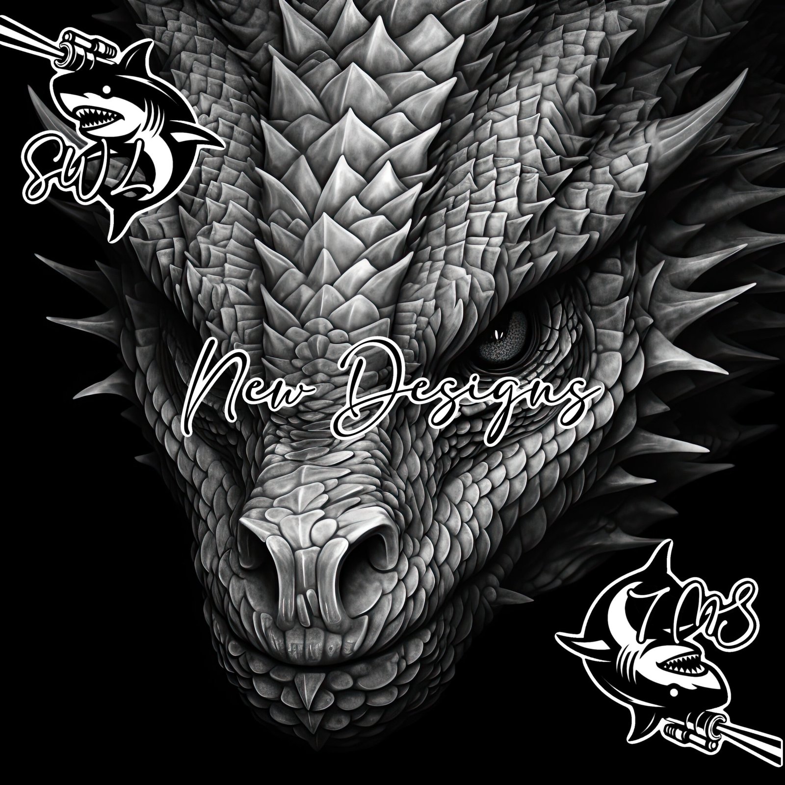 Awesome Dragon High-Def Image Digital Download – Sharks With Lasers